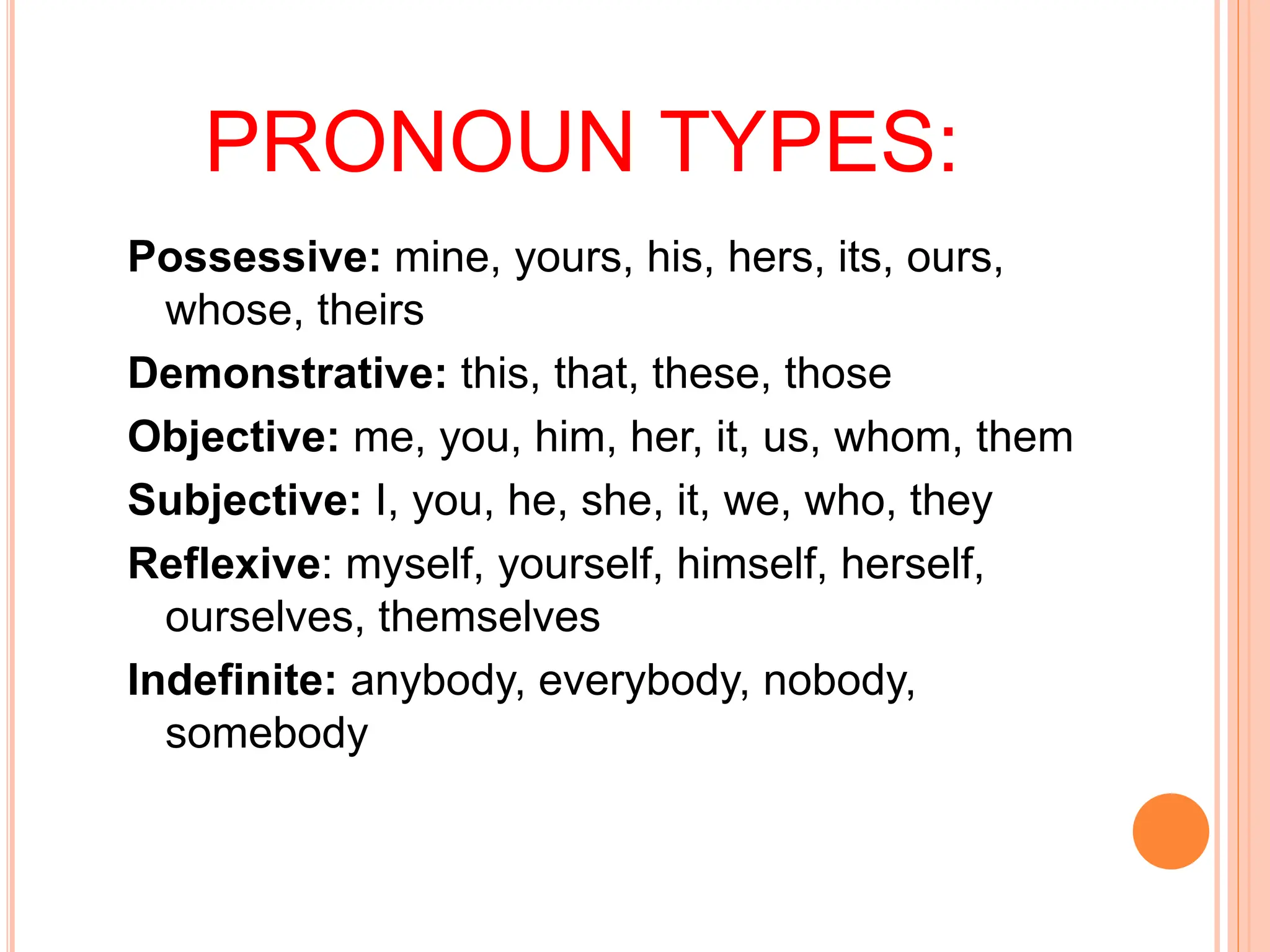 Parts of speech for students to learn easy | PPT