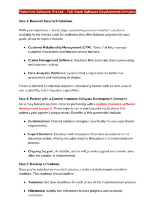 Implement Insuretech Solutions: Best Guide for Insurance Agency | PDF