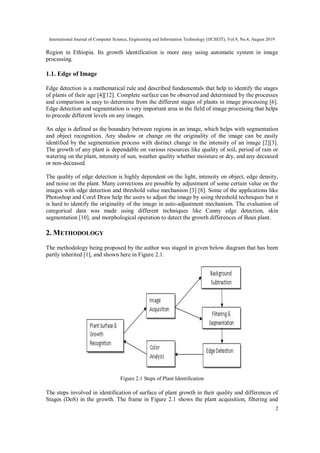 An Analysis of Surface and Growth Differences in Plants of Different Stages Using Image ...