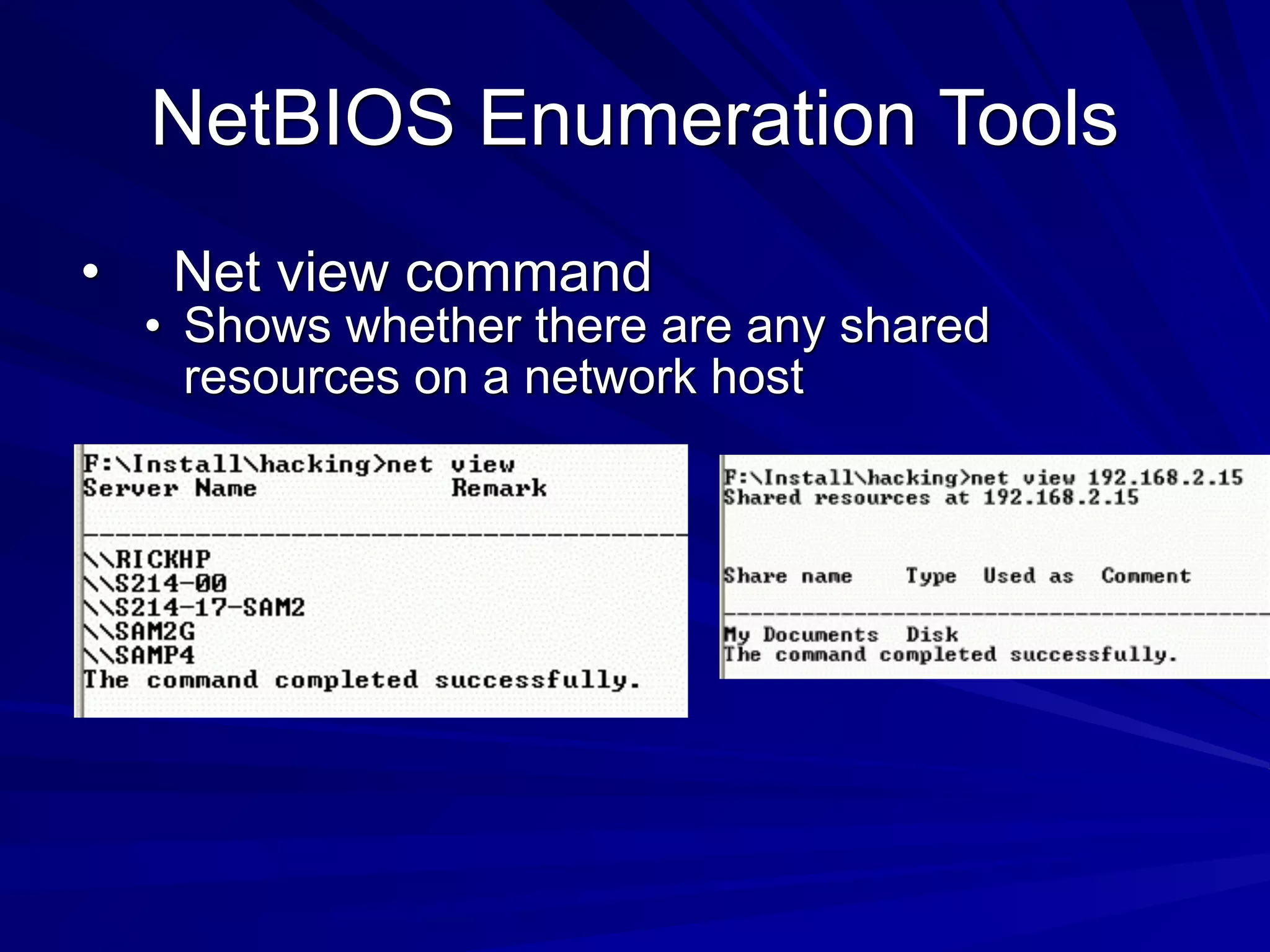 CNIT 123: 6: Enumeration | PDF