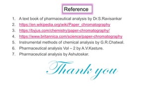 PAPER CHROMATOGRAPHY BY Rx PHARMEDICO | PPTX