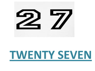 ENGLISH NUMBERS IN WORDS | PPTX