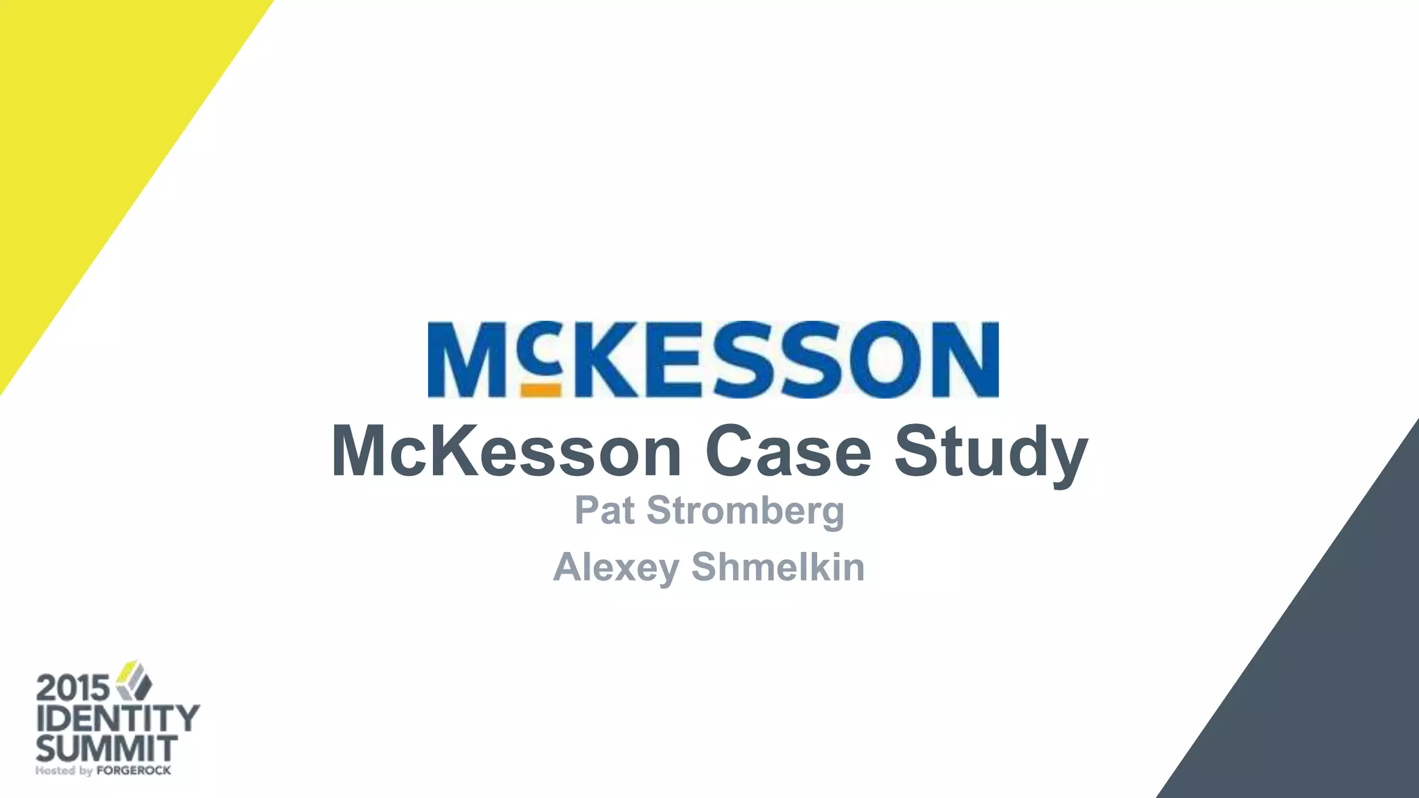 McKesson Case Study: Pharmacy Systems & Automation | PPTX
