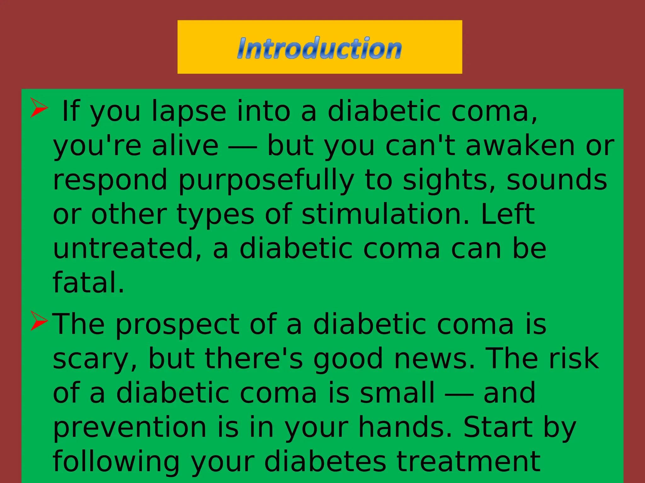 Seminar on diabetic coma and management. | PDF