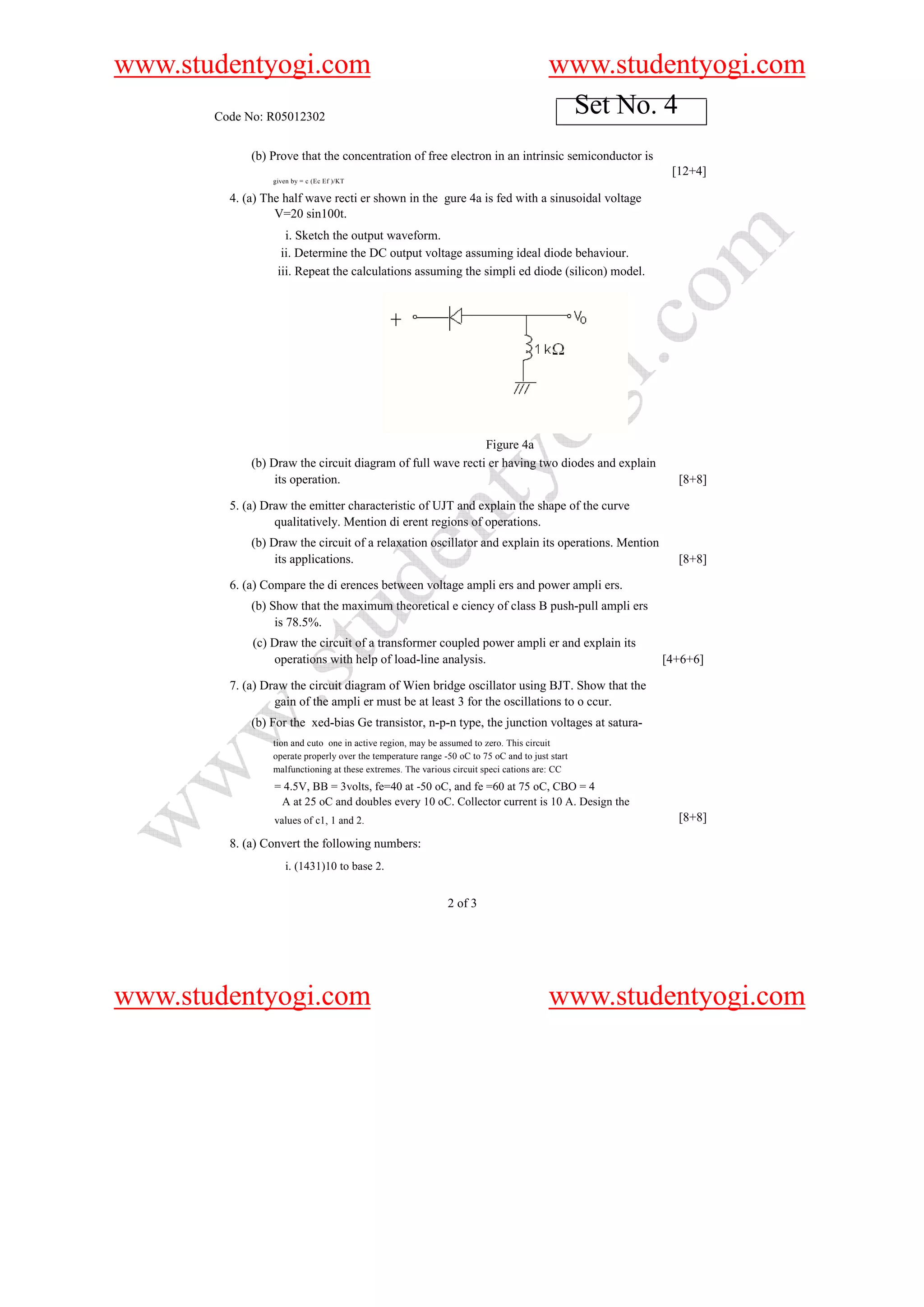 12302 Basic Electrical And Electronics Engineering | PDF