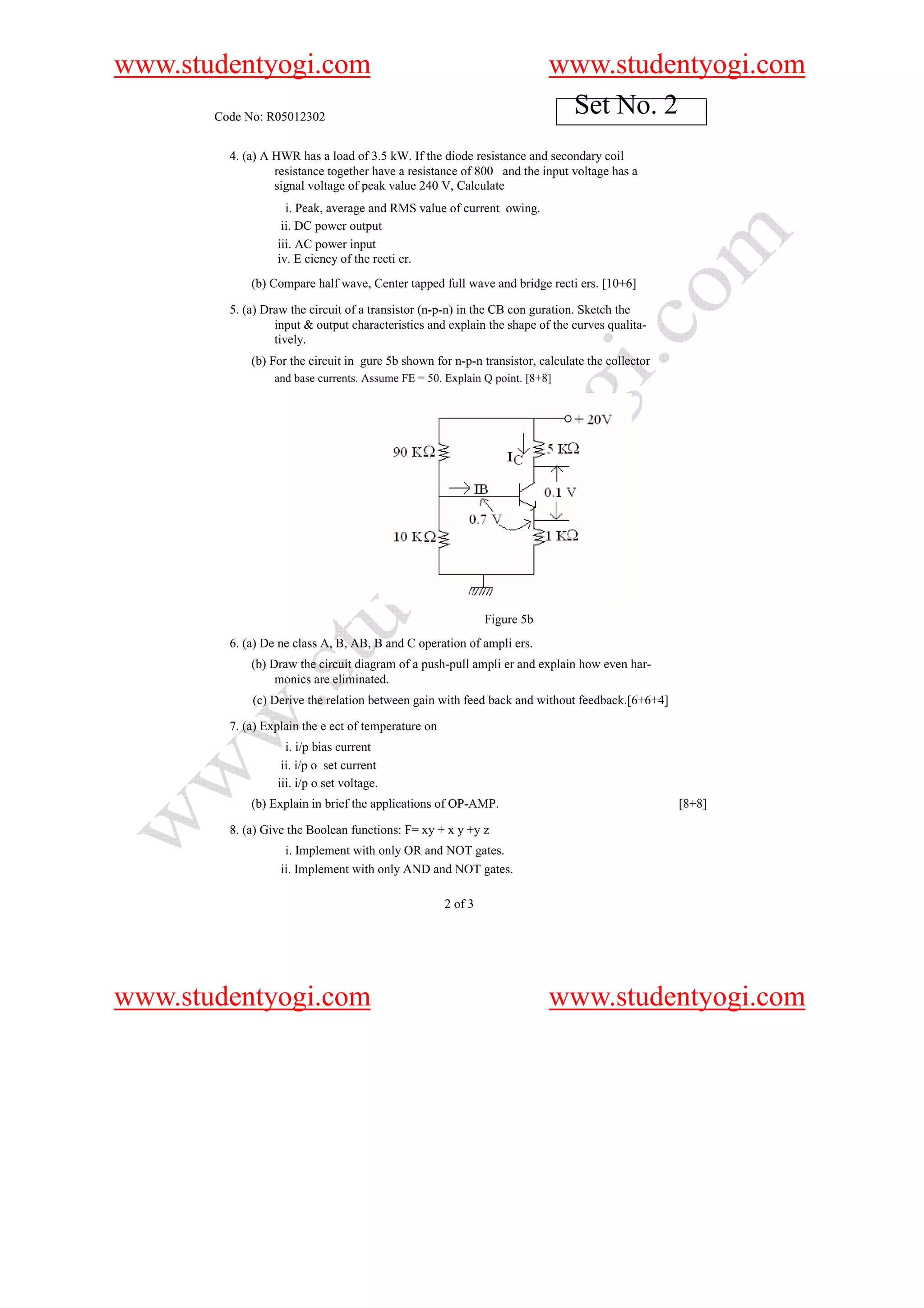 12302 Basic Electrical And Electronics Engineering | PDF