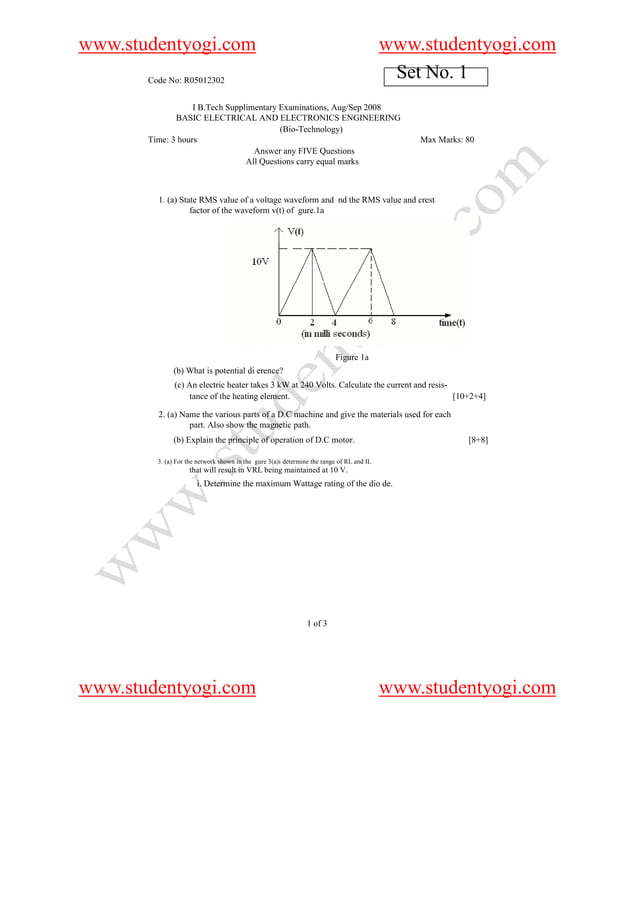 12302 Basic Electrical And Electronics Engineering | PDF