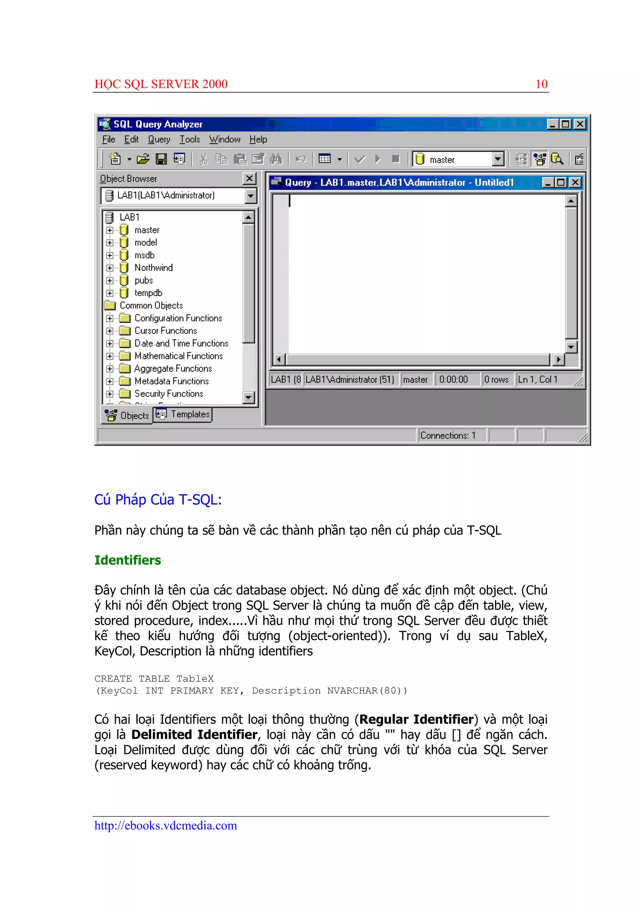 Tu hoc SQL 2000 | PDF
