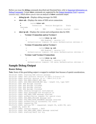 Configuring Secure Shell on Routers and Switches Running Cisco IO | PDF