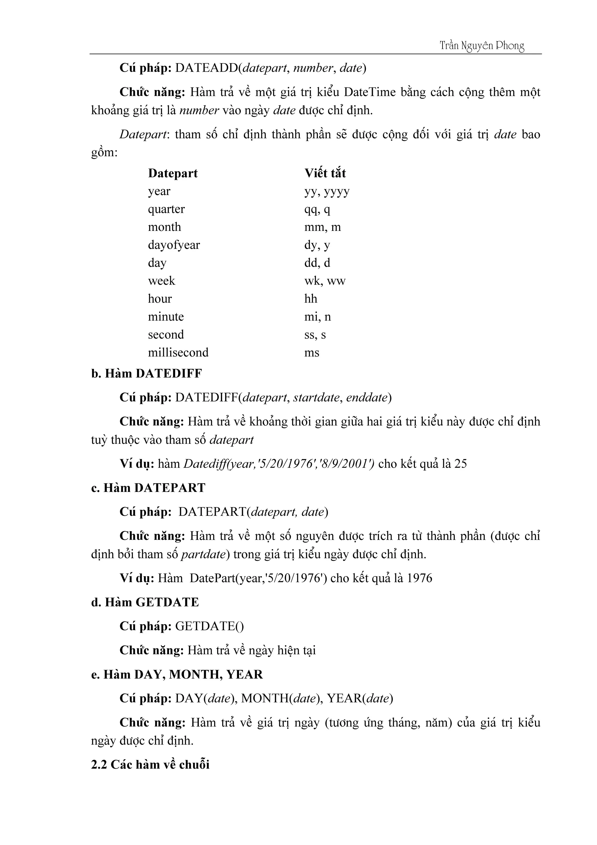 Giao trinh thuc hanh SQL | PDF | Free Download