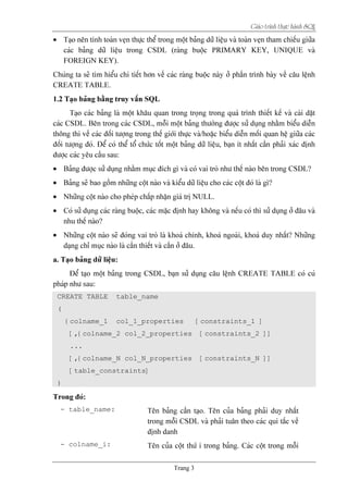 Giao trinh thuc hanh SQL | PDF | Free Download