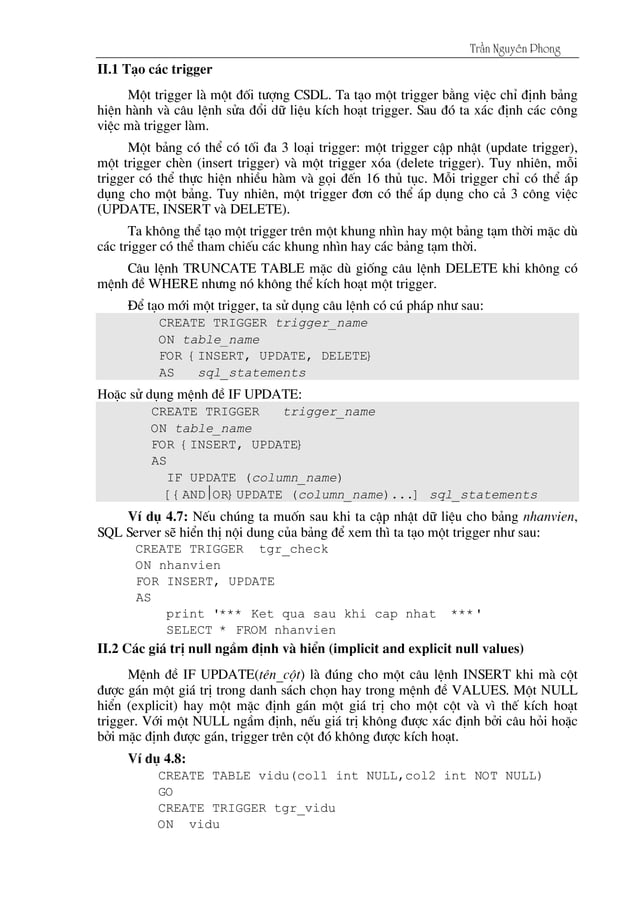 Giao trinh thuc hanh SQL | PDF | Free Download