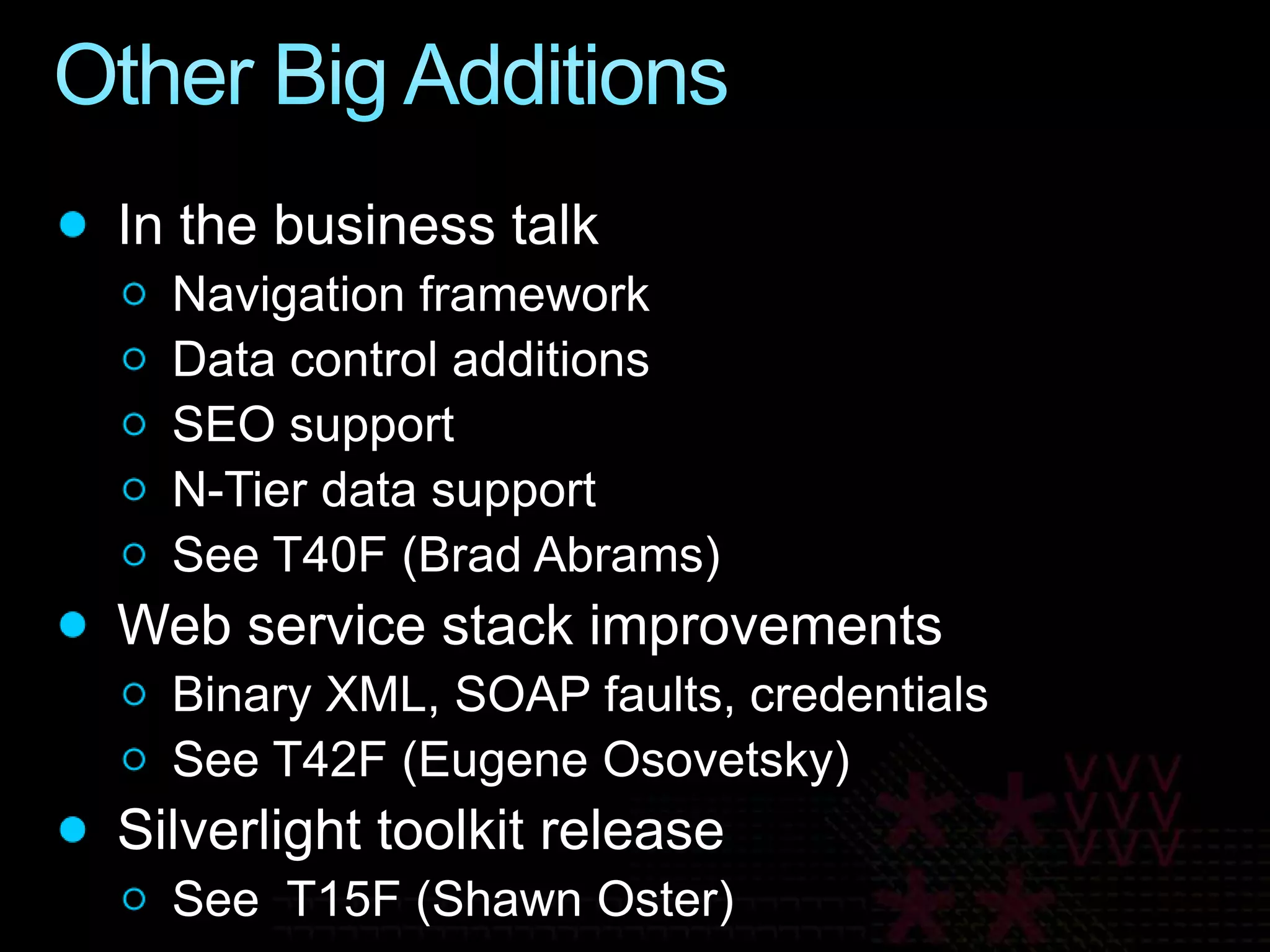 What's New in Microsoft Silverlight 3 | PPT