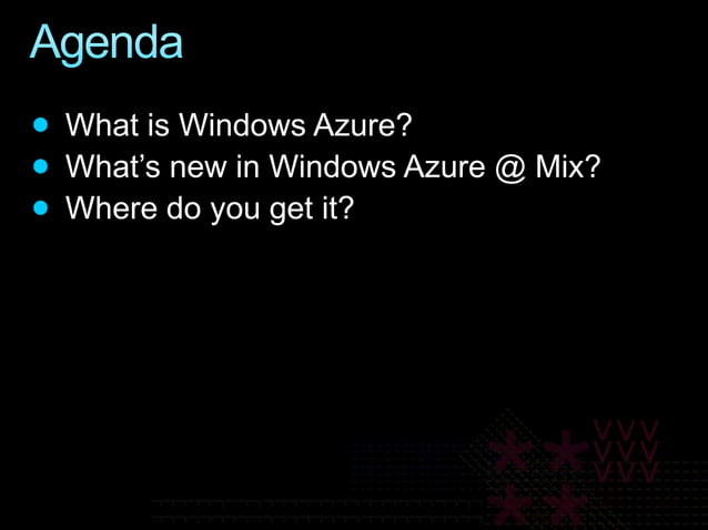 Overview of Windows Azure | PPT