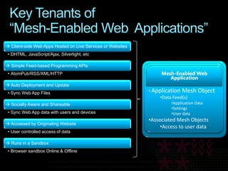Mesh-Enabled Web Applications | PPT