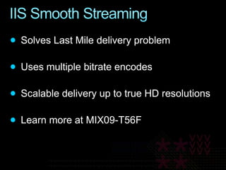 Creating Media Content for Microsoft Silverlight Using Microsoft Expression Encoder | PPT