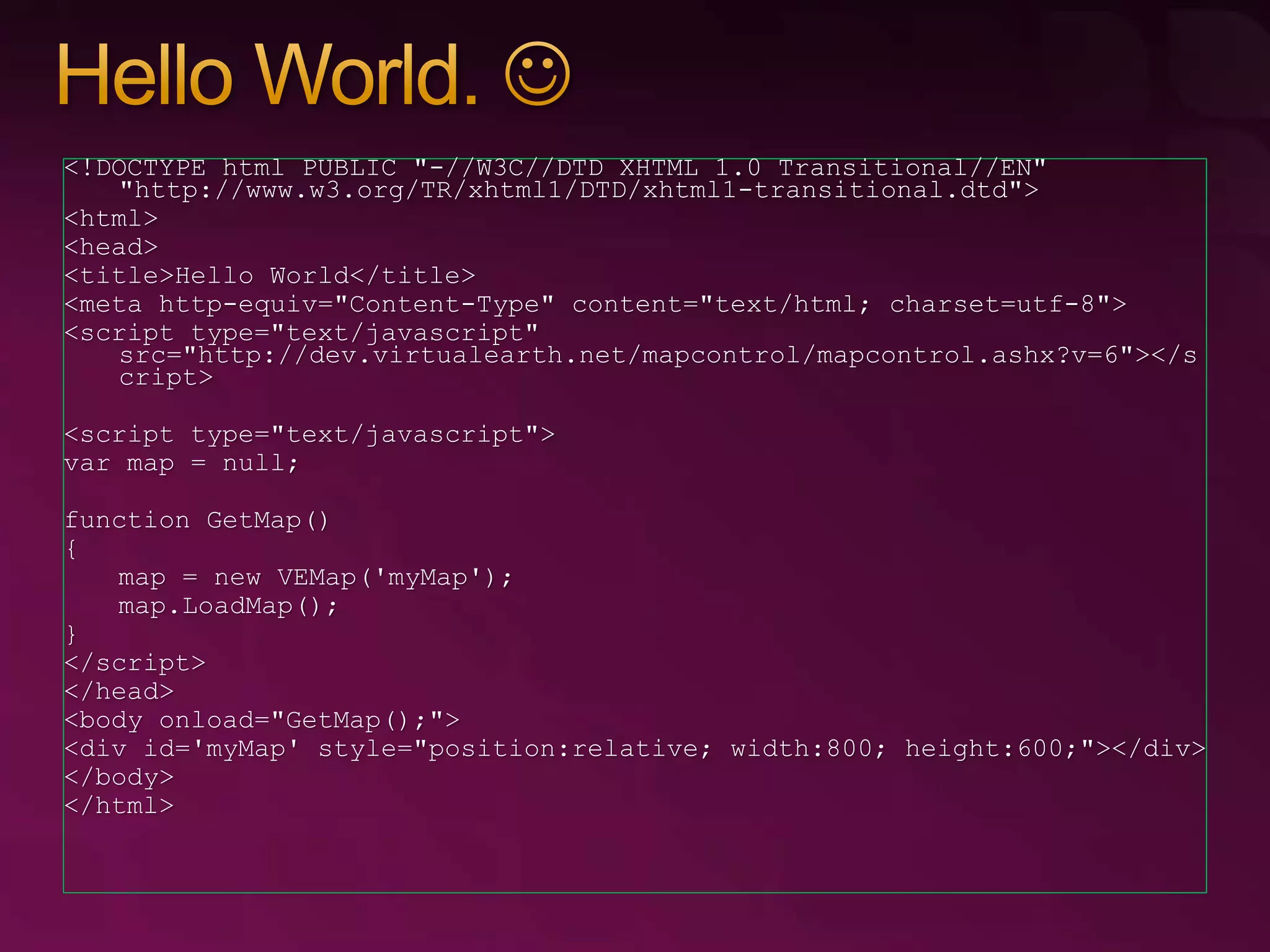 Developing Applications with Microsoft Virtual Earth | PPTX | Web Development | Internet