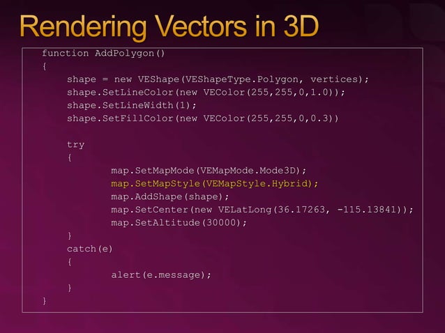 Developing Applications with Microsoft Virtual Earth | PPT