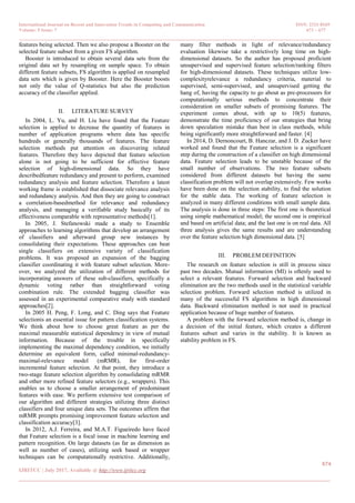 Booster in High Dimensional Data Classification | PDF