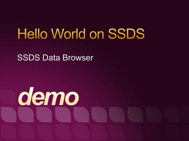 Introducing SQL Server Data Services | PPT