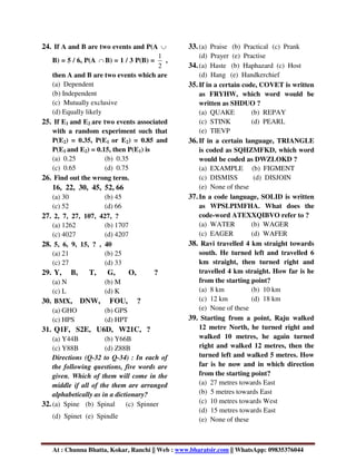 NIMCET 2023 : Questions | PDF