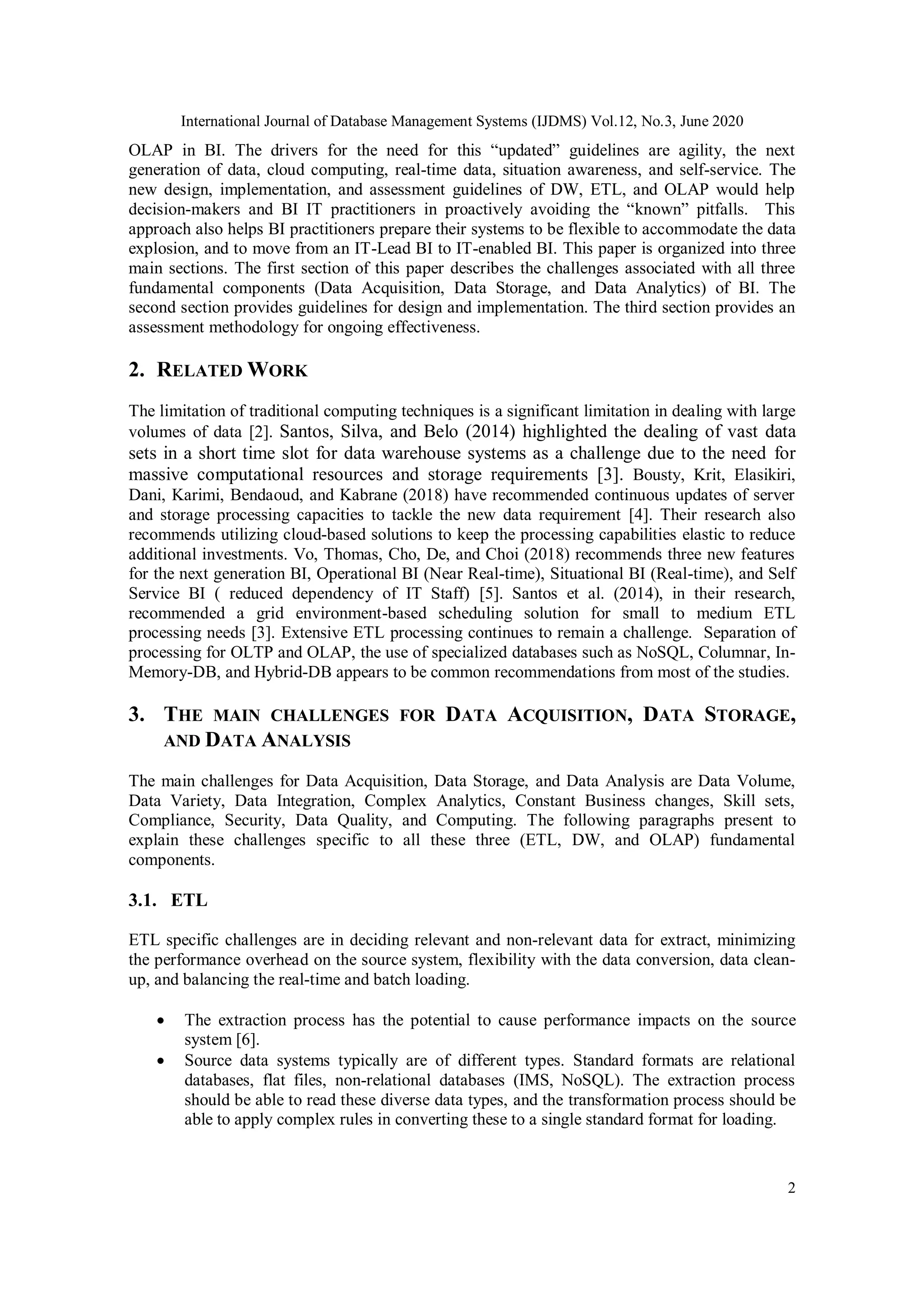 Design Implementation And Assessment Of Innovative Data Warehousing Extract Transformation