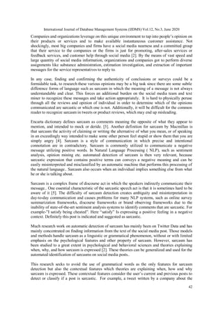 Sarcasm Detection Beyond using Lexical Features | PDF