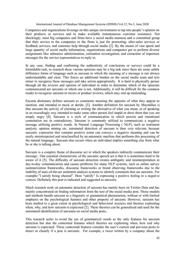 Sarcasm Detection Beyond Using Lexical Features Pdf