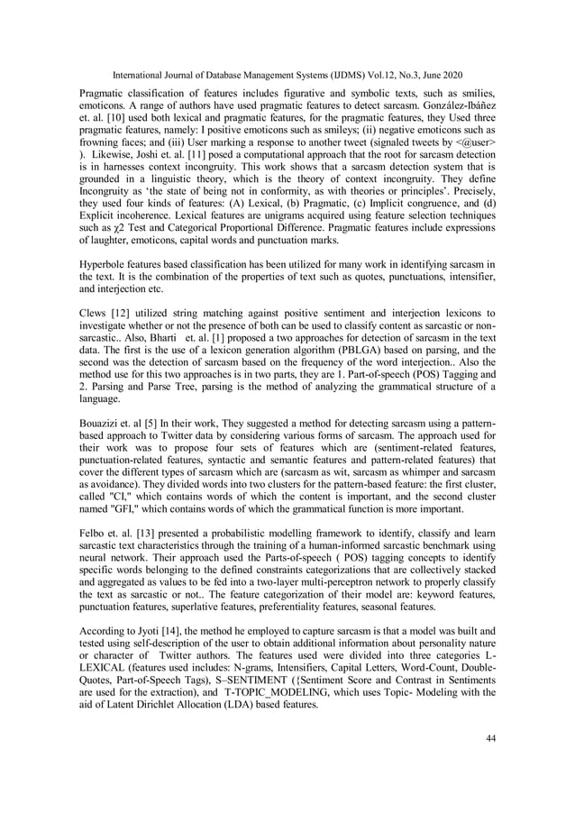 Sarcasm Detection Beyond Using Lexical Features Pdf