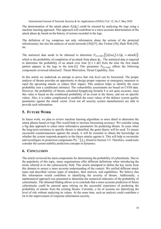 ONTOLOGY-BASED MODEL FOR SECURITY ASSESSMENT: PREDICTING CYBERATTACKS THROUGH THREAT ACTIVITY ...