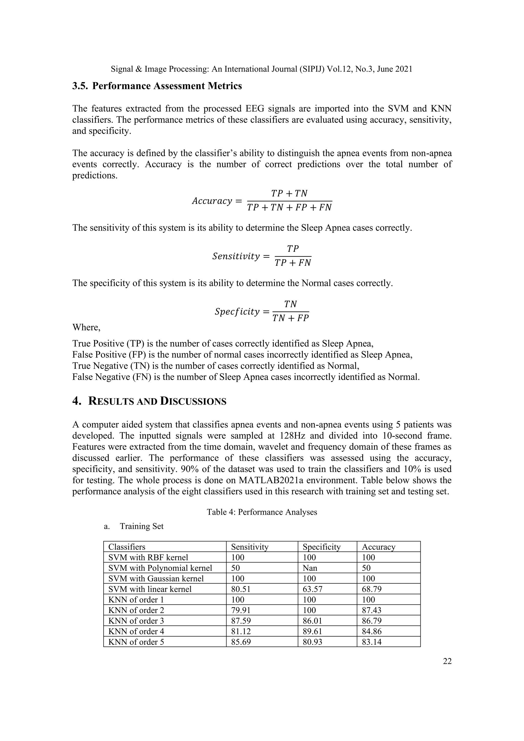 Computer Aided Detection of Obstructive Sleep Apnea from EEG Signals | PDF