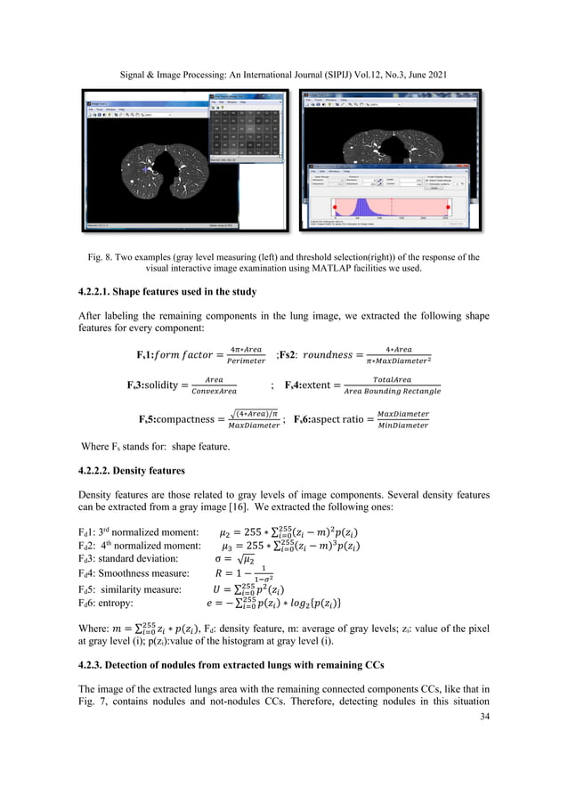 Using Distance Measure Based Classification In Automatic Extraction Of Lungs Cancer Nodules For
