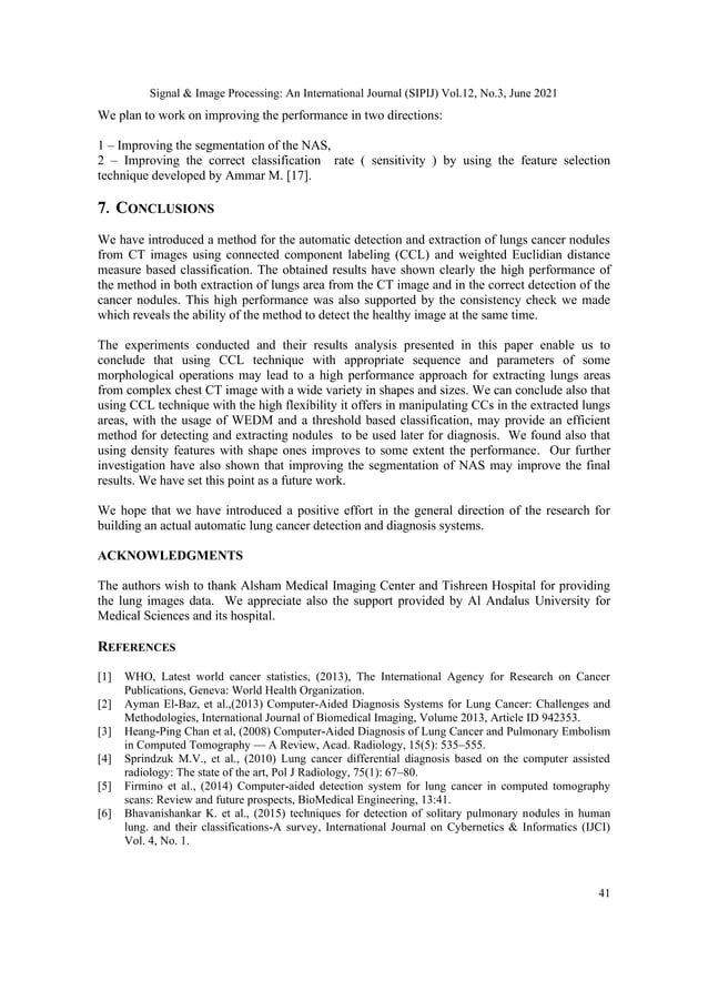 Using Distance Measure Based Classification In Automatic Extraction Of Lungs Cancer Nodules For
