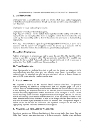 HIGHLY SECURE CRYPTOGRAPHY ALGORITHM METHOD TO SAFEGUARD AUDIOS AND VISUALS | PDF