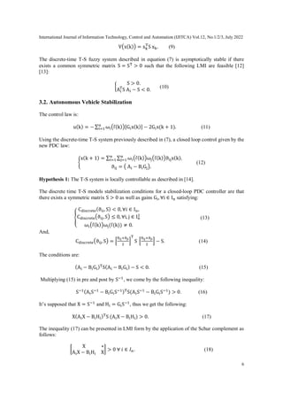 IMPROVED CONTROL DESIGN FOR AUTONOMOUS VEHICLES | PDF