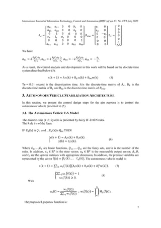 Improved Control Design for Autonomous Vehicles | PDF