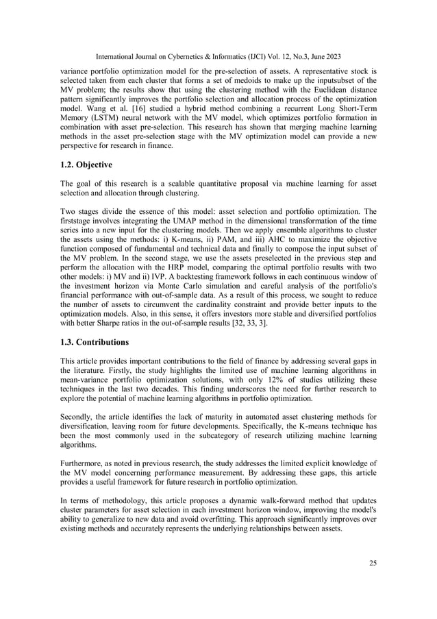 A MODEL-BASED APPROACH MACHINE LEARNING TO SCALABLE PORTFOLIO SELECTION | PDF