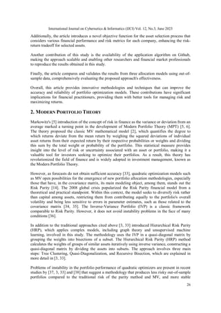 A MODEL-BASED APPROACH MACHINE LEARNING TO SCALABLE PORTFOLIO SELECTION ...