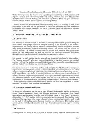 RESEARCH AND PRACTICE OF A BLENDED TEACHING MODE BASED ON SMALL PRIVATE ONLINE COURSES UNDER AN ...