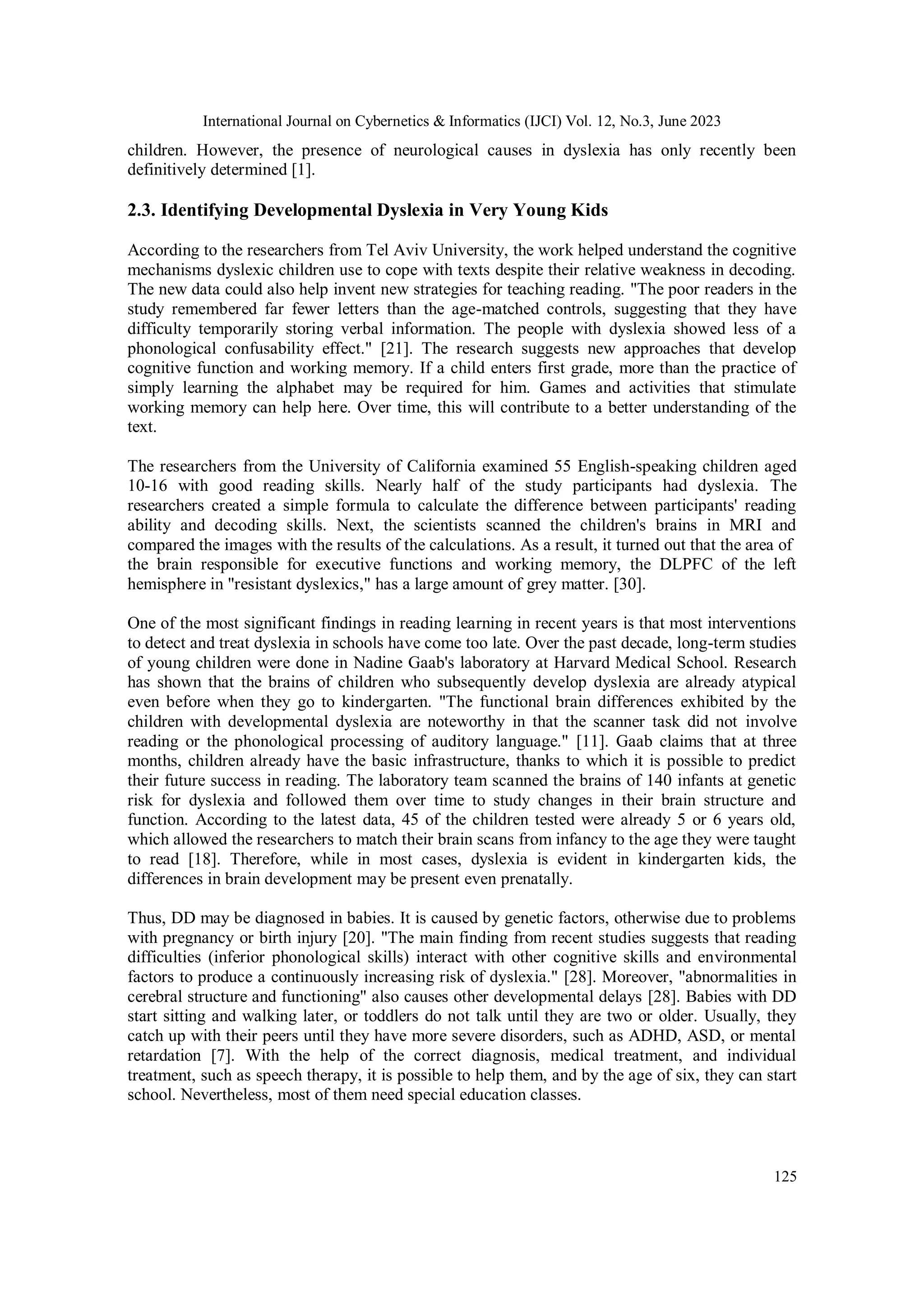 SUBTYPES OF DEVELOPMENTAL DYSLEXIA | PDF