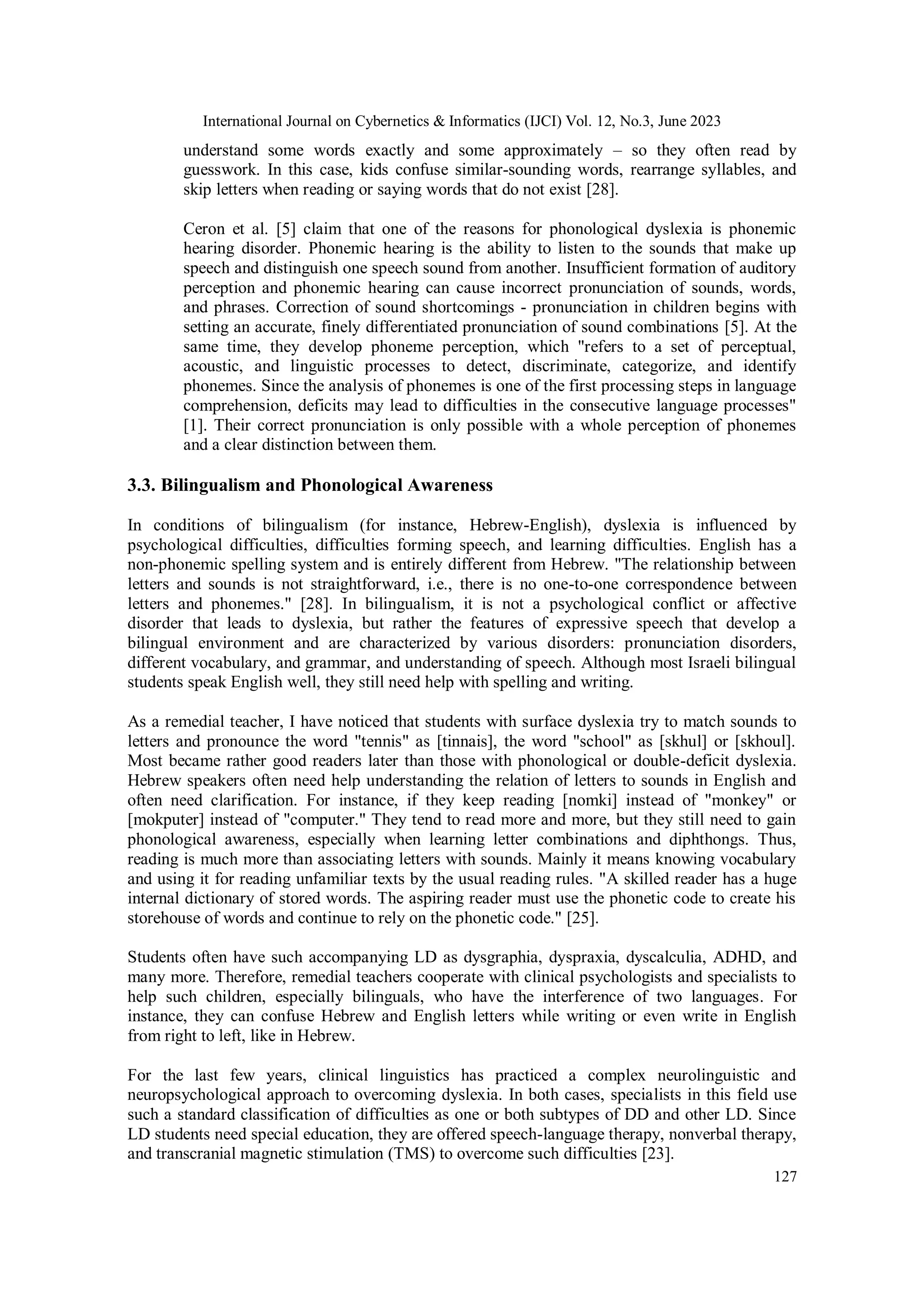 SUBTYPES OF DEVELOPMENTAL DYSLEXIA | PDF