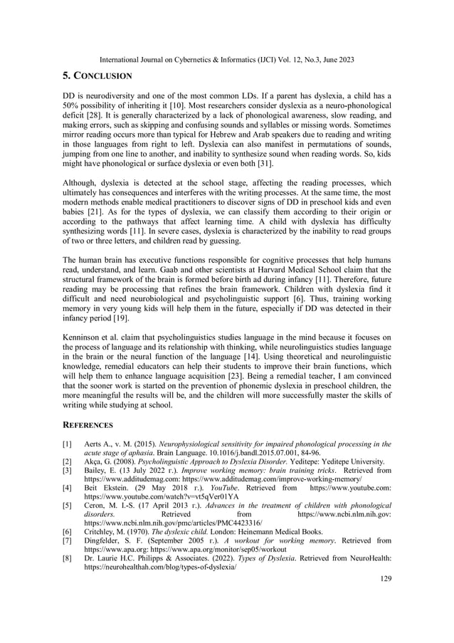 SUBTYPES OF DEVELOPMENTAL DYSLEXIA | PDF