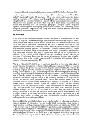 Adopting Virtual Reality for Education: Exploring Teachers ...