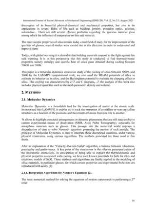 Molecular Dynamics Study of the Structural and Thermodynamic Properties ...