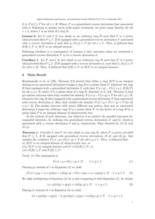 On Ideals via Generalized Reverse Derivation On Factor Rings | PDF