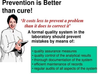quality assurance in analytical chemistry , quality control, quality ...