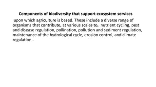 Agricultural biodiversity | PPTX