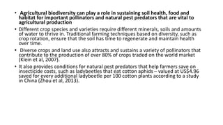 basic presentation on agricultural biodiversity | PPTX