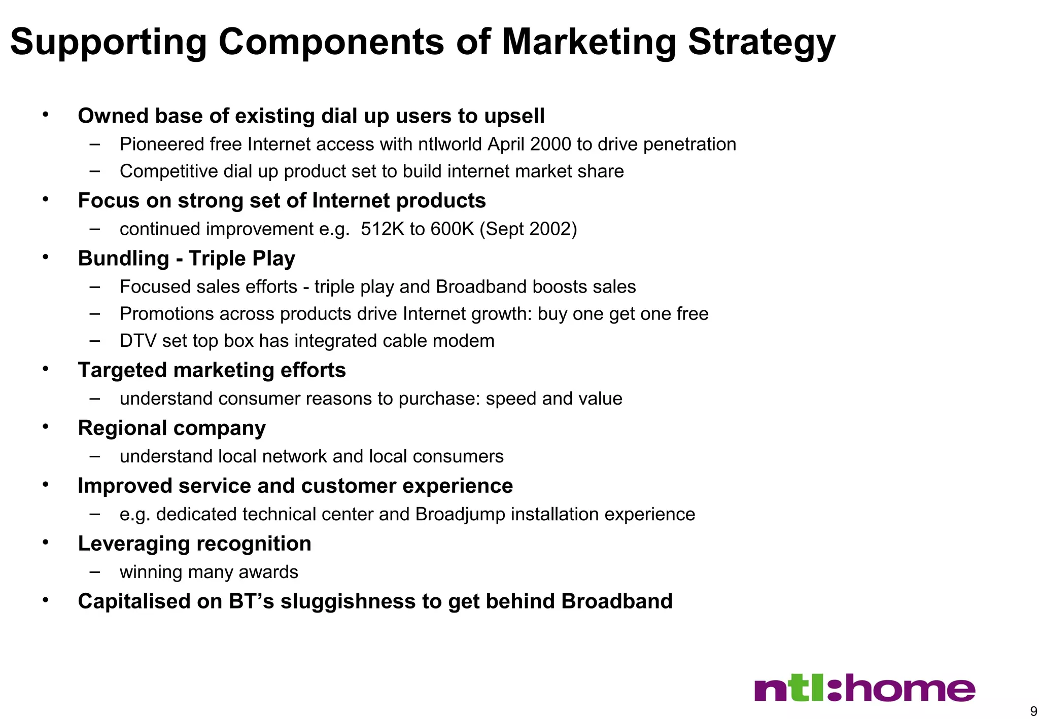 TECHNOLOGY PRESENTATION: Setting up realistic targets for triple play ...