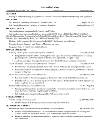 Resume_HaoranWang | PDF